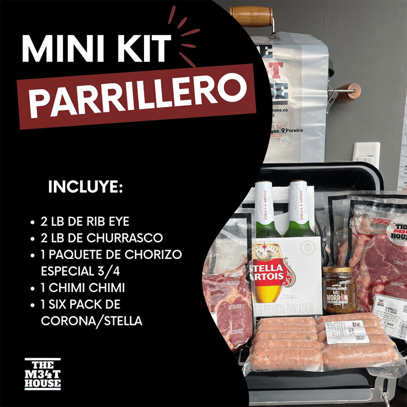Kit Mini Parrillero 4-6 Personas Aprox - Tres Cuartos Meat House