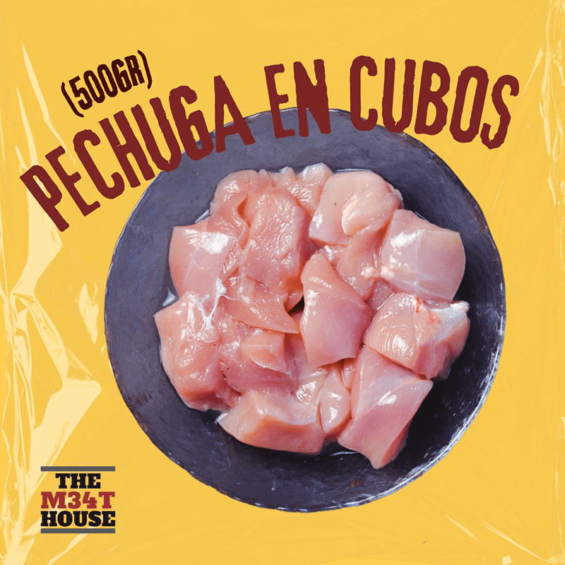 Pechuga de Pollo en Cubos (500gr) - Tres Cuartos Meat House